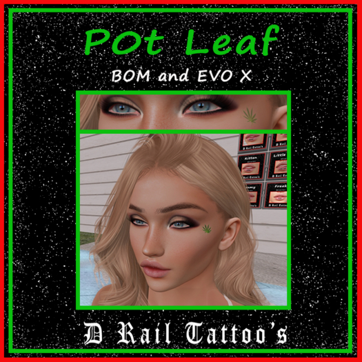 Second Life Marketplace - Pot Leaf – EVO X Eye + BOM Included